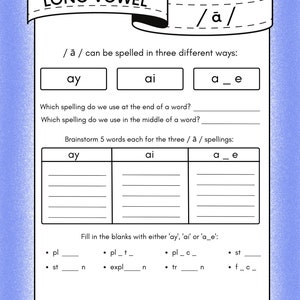 First Grade Phonics Lessons, Printable, Instant Download - Etsy