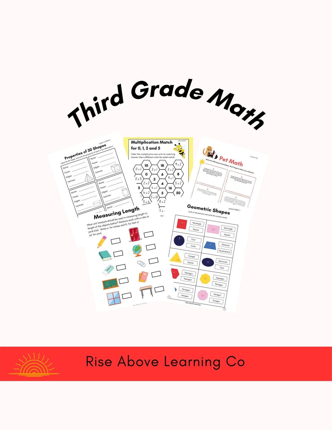 3rd Grade Math Curriculum - Etsy