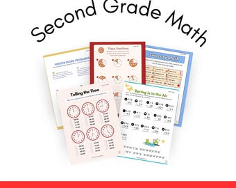 4-6 Week Lesson Plans for Second Grade Math - Etsy