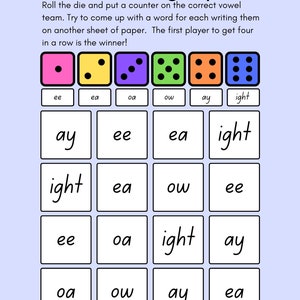 First Grade Phonics Lessons, Printable, Instant Download - Etsy
