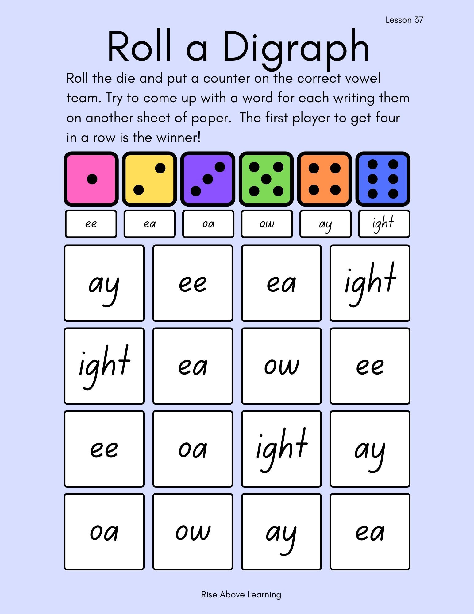 First Grade Phonics Lessons, Printable, Instant Download - Etsy