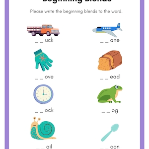 Kindergarten Phonics Lessons, Printable, Instant Download - Etsy