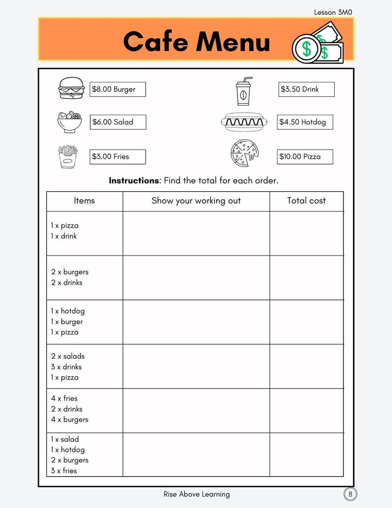 3rd Grade Math Curriculum - Etsy