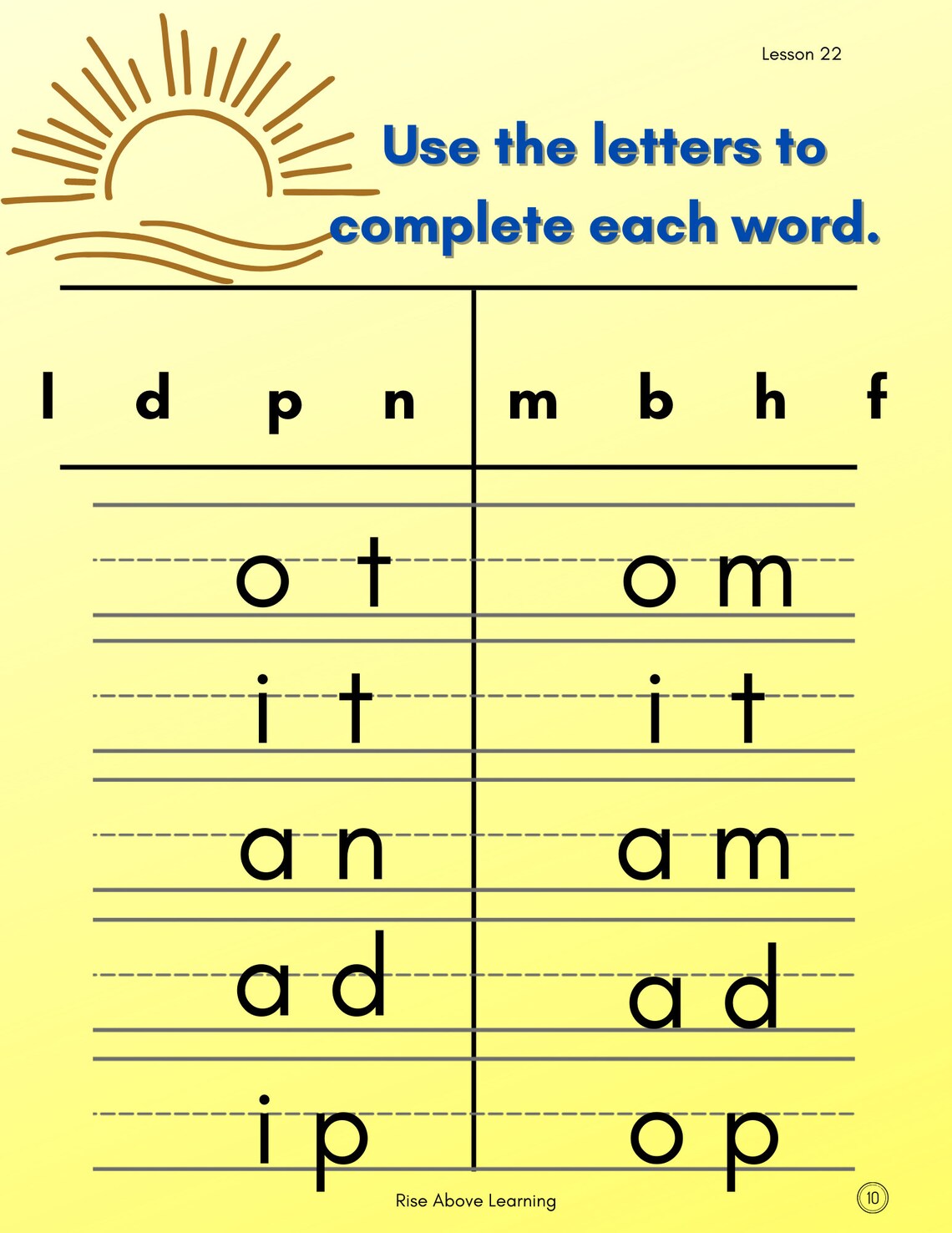 Kindergarten Phonics Lessons, Printable, Instant Download - Etsy