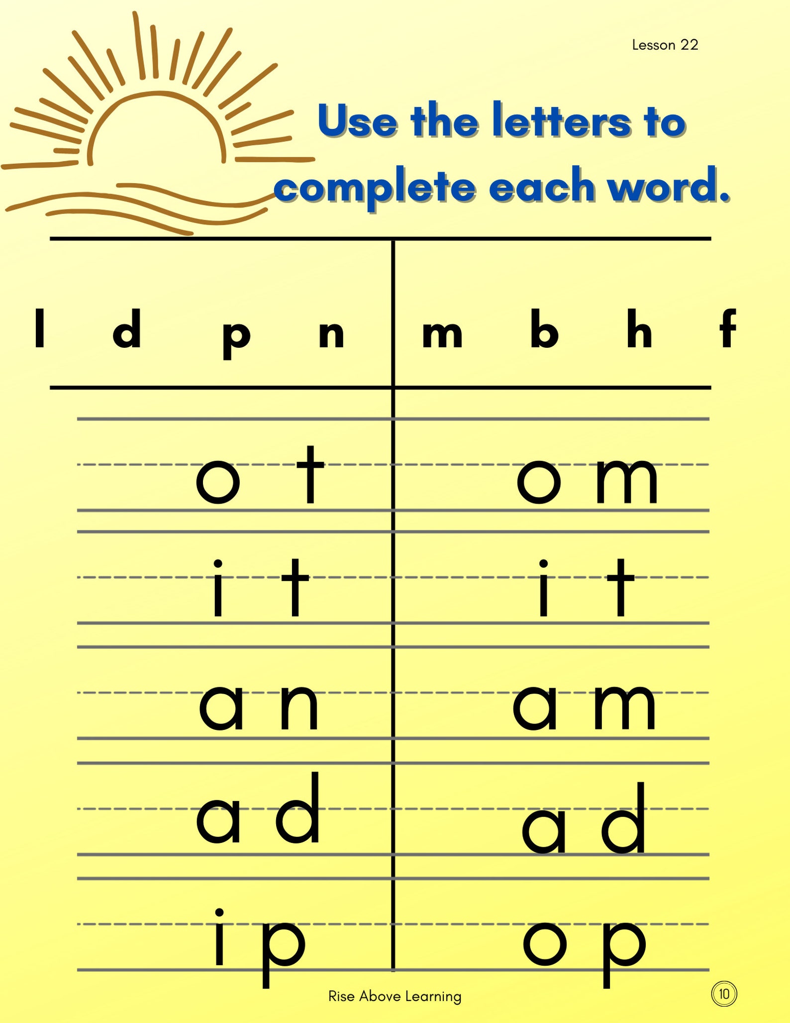 Kindergarten Phonics Lessons, Printable, Instant Download - Etsy