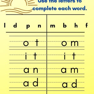 Kindergarten Phonics Lessons, Printable, Instant Download - Etsy