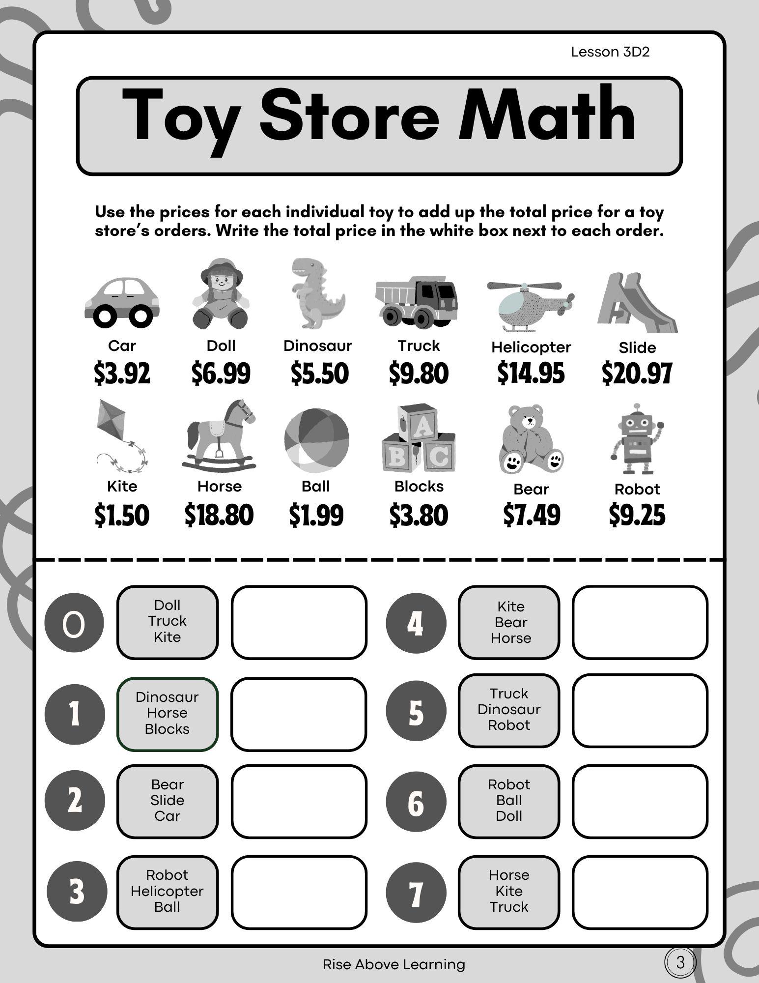 3rd Grade Math Curriculum - Etsy