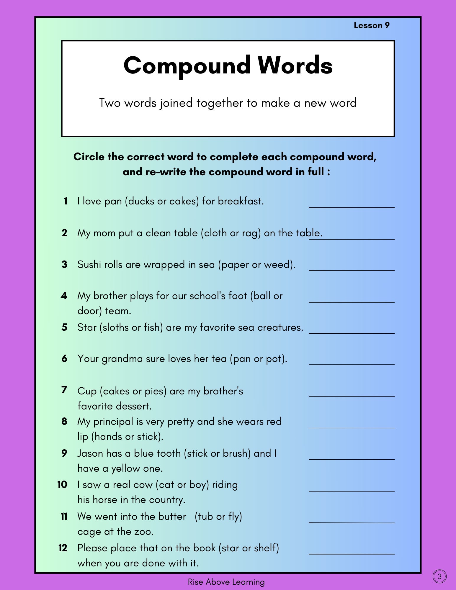 2nd-3rd Grade Phonics Lessons, Printable, Instant Download - Etsy