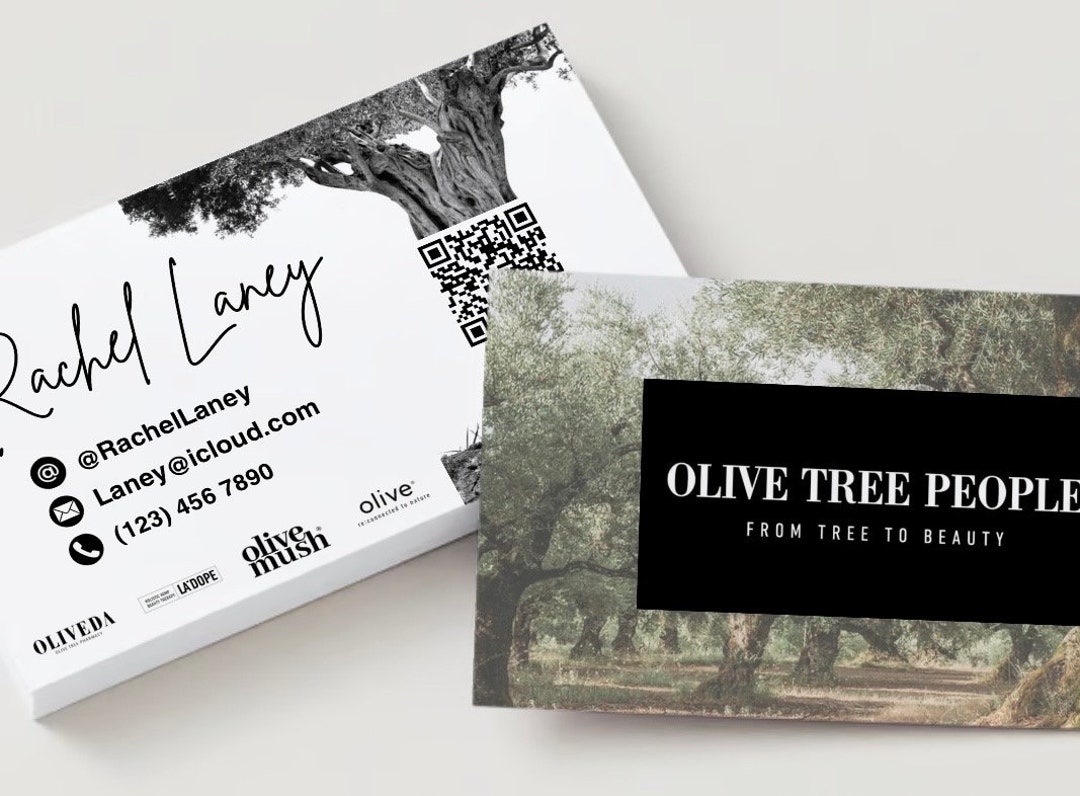 Olive Tree People Business Cards Customizable Digital Download - Etsy