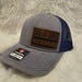 Dad of Girls Hat | Leather Patch Hat | Leatherette | Trucker Hat - Etsy