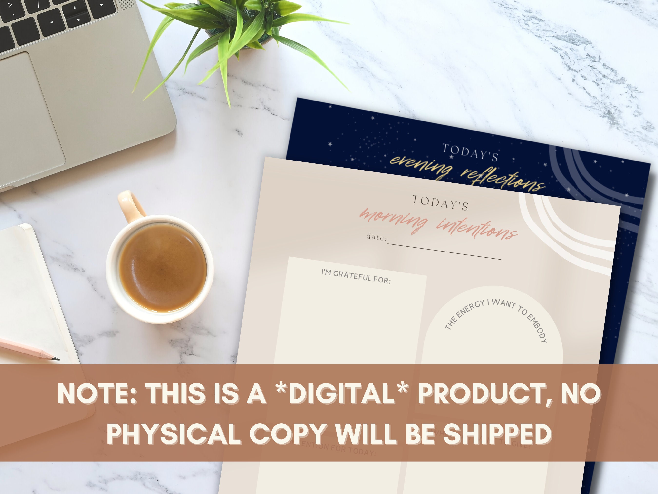 Evening Reflection Journal Printable, Digital Planner Gratitude Prompts ...