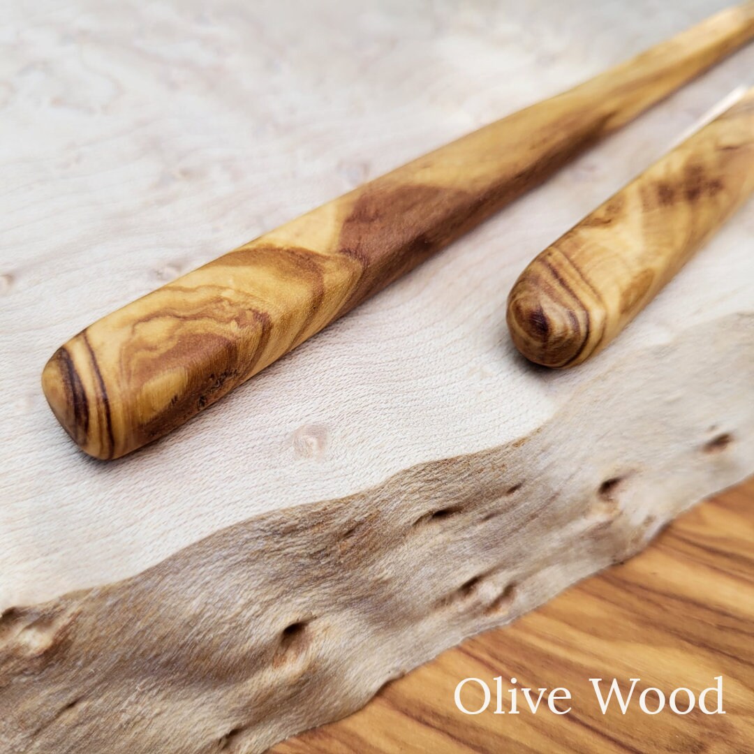 Handmade Olive Wooden Hair Stick, Minimalistic 6 15cm - Etsy