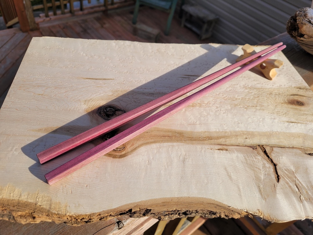 Purpleheart Cooking Chopsticks , Custom Gift for House Warming Party ...