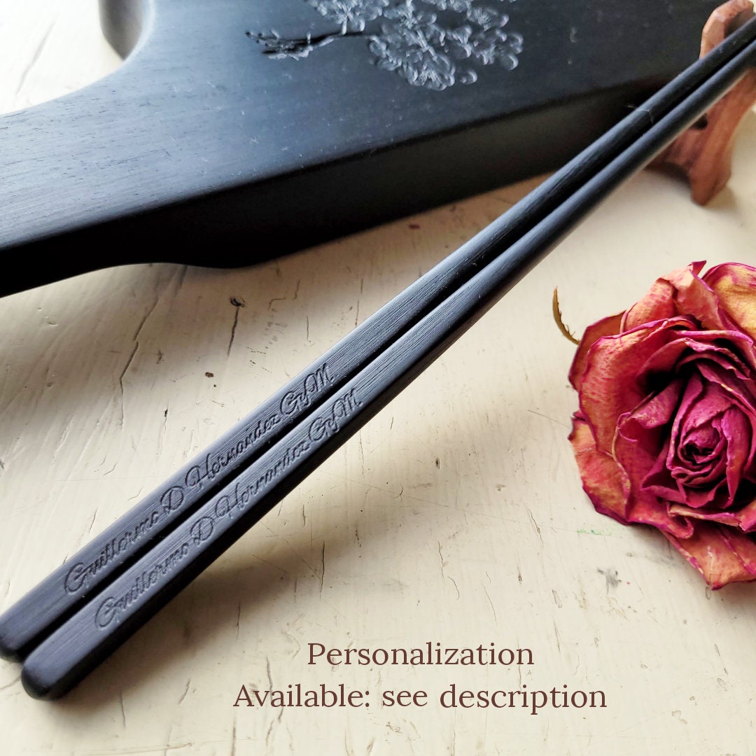 Wooden Cocobolo Chopsticks Japanese Style Wedding Gift Idea Anniversary ...