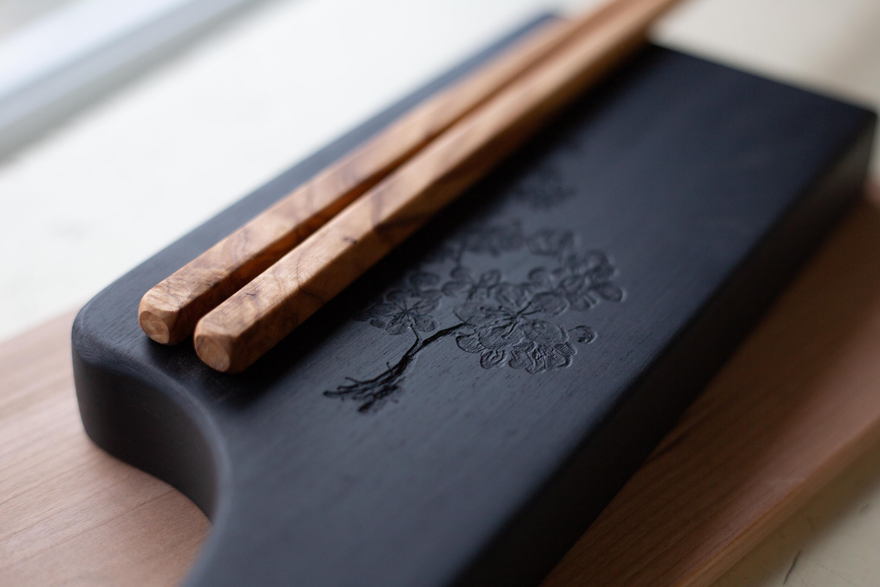 Wooden Cooking Chopsticks, Long 14" 16" Olive Wood Serving Chopsticks ...
