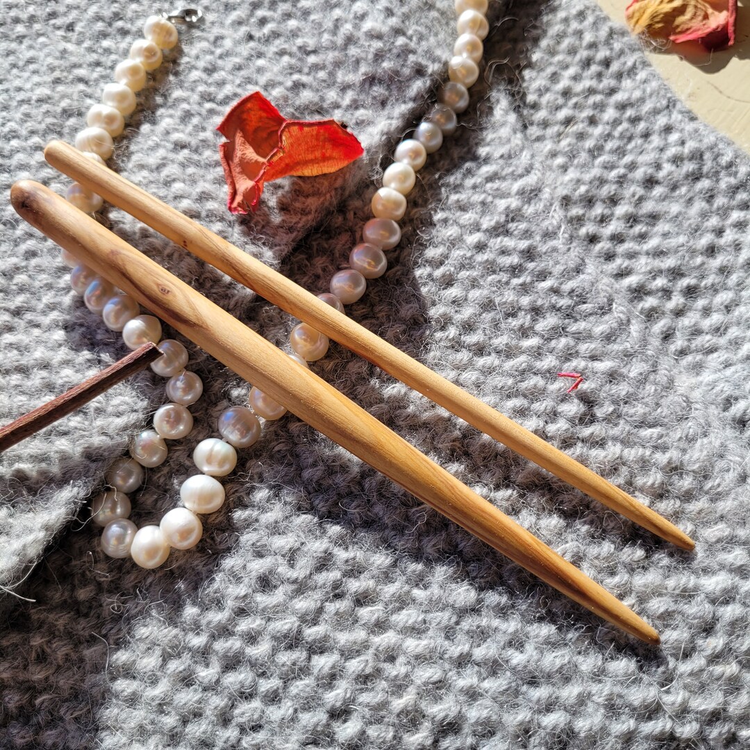 Olivewood One of a Kind. Rounded and Smooth as Seen Wooden Hair Stick ...