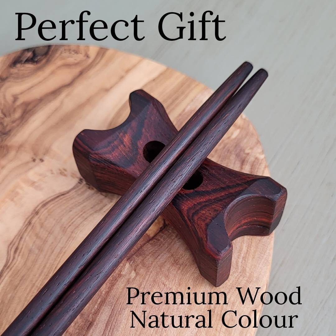 Wooden Cocobolo Chopsticks Japanese Style Wedding Gift Idea Anniversary ...
