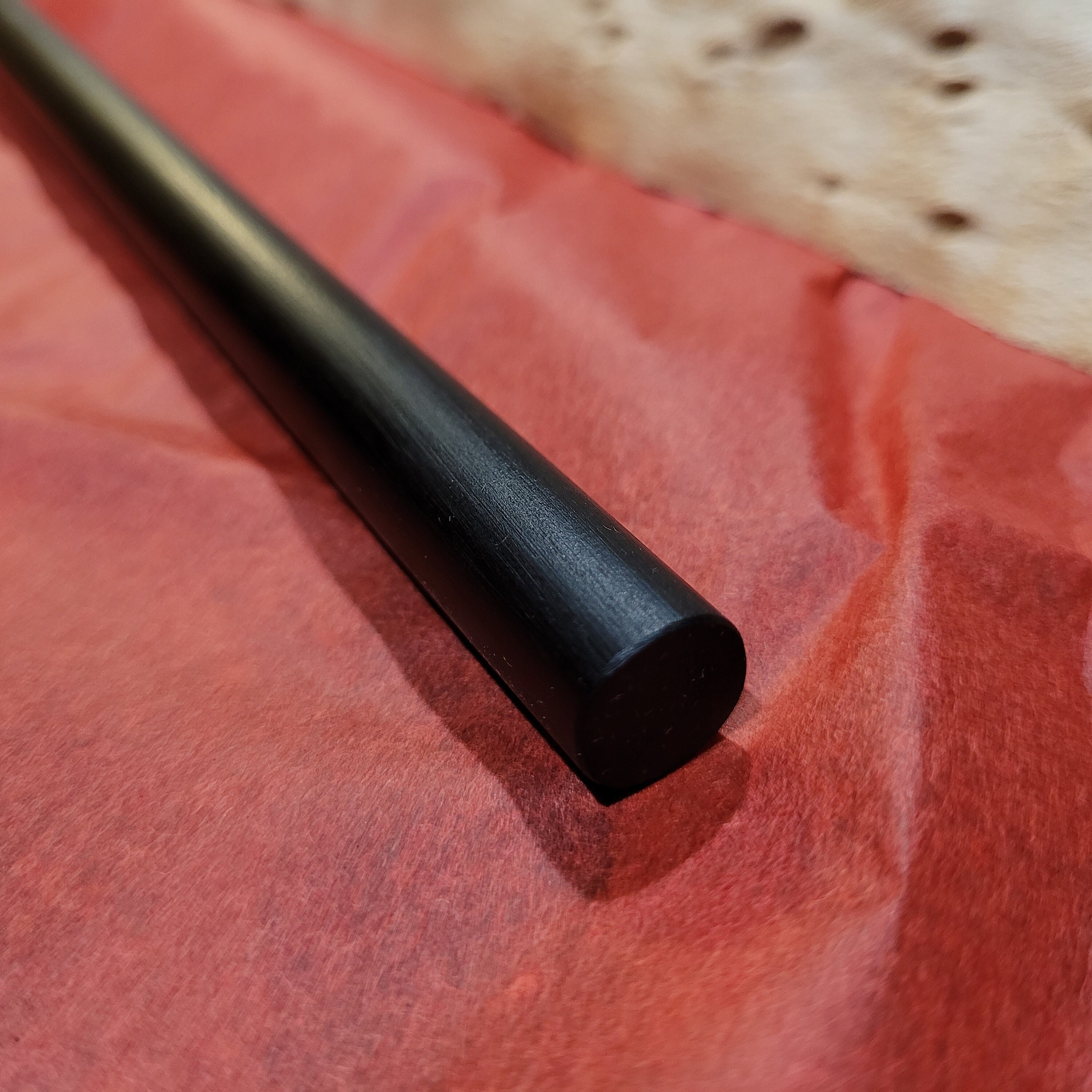 Handmade Ebony Stick 3 8 Round Both Ends Useful For Drumming Or