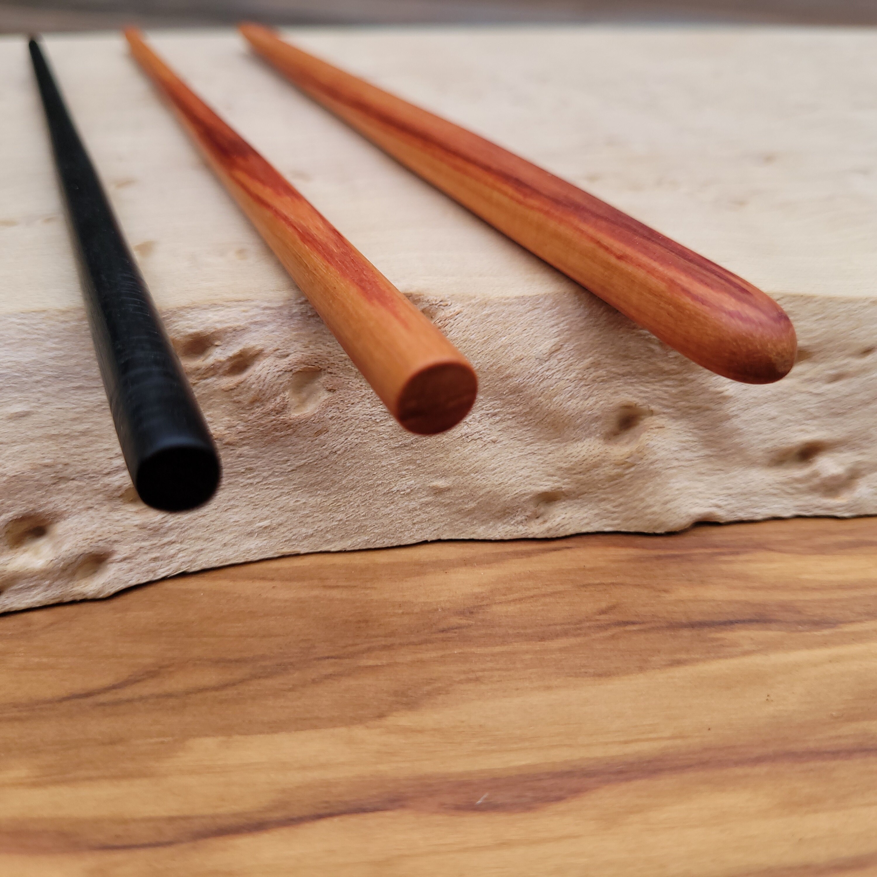 One of a Kind Tulipwood Hair Stick, Unique Colouring, Rare Wood ...