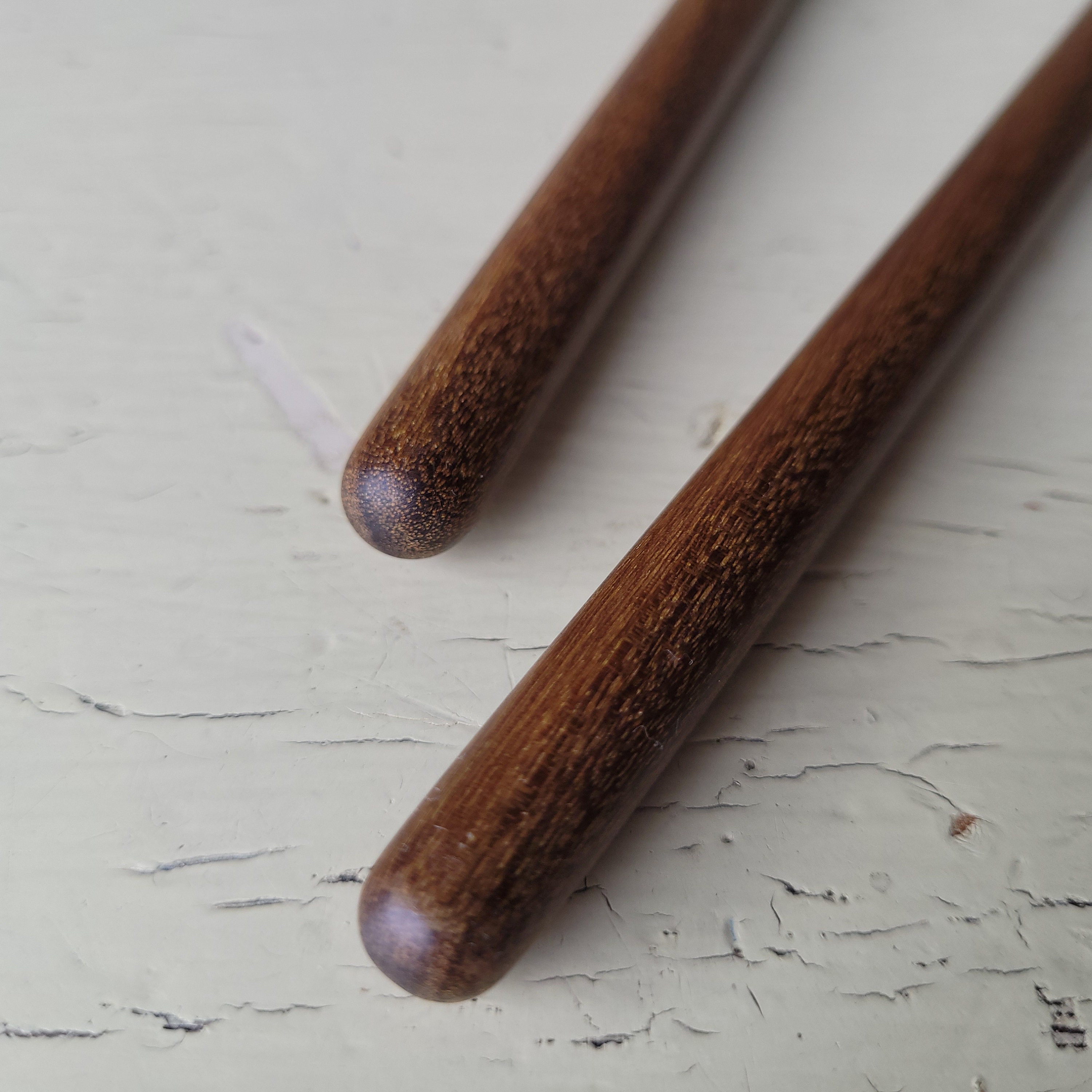 Handmade Ebony Stick 3 8 Round Both Ends Useful For Drumming Or