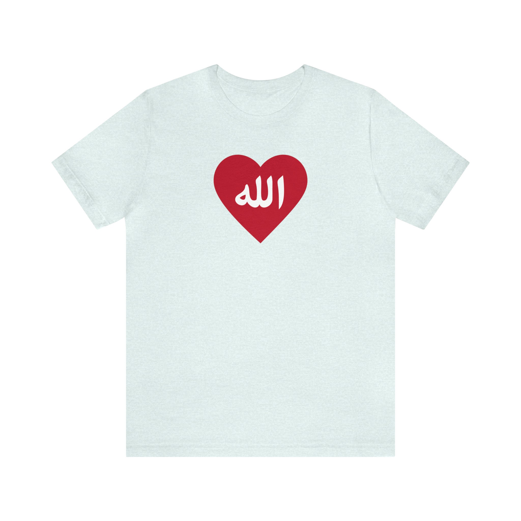 Heart Allah Love Allah Female Muslim Tee I Love Allah Love for Allah ...