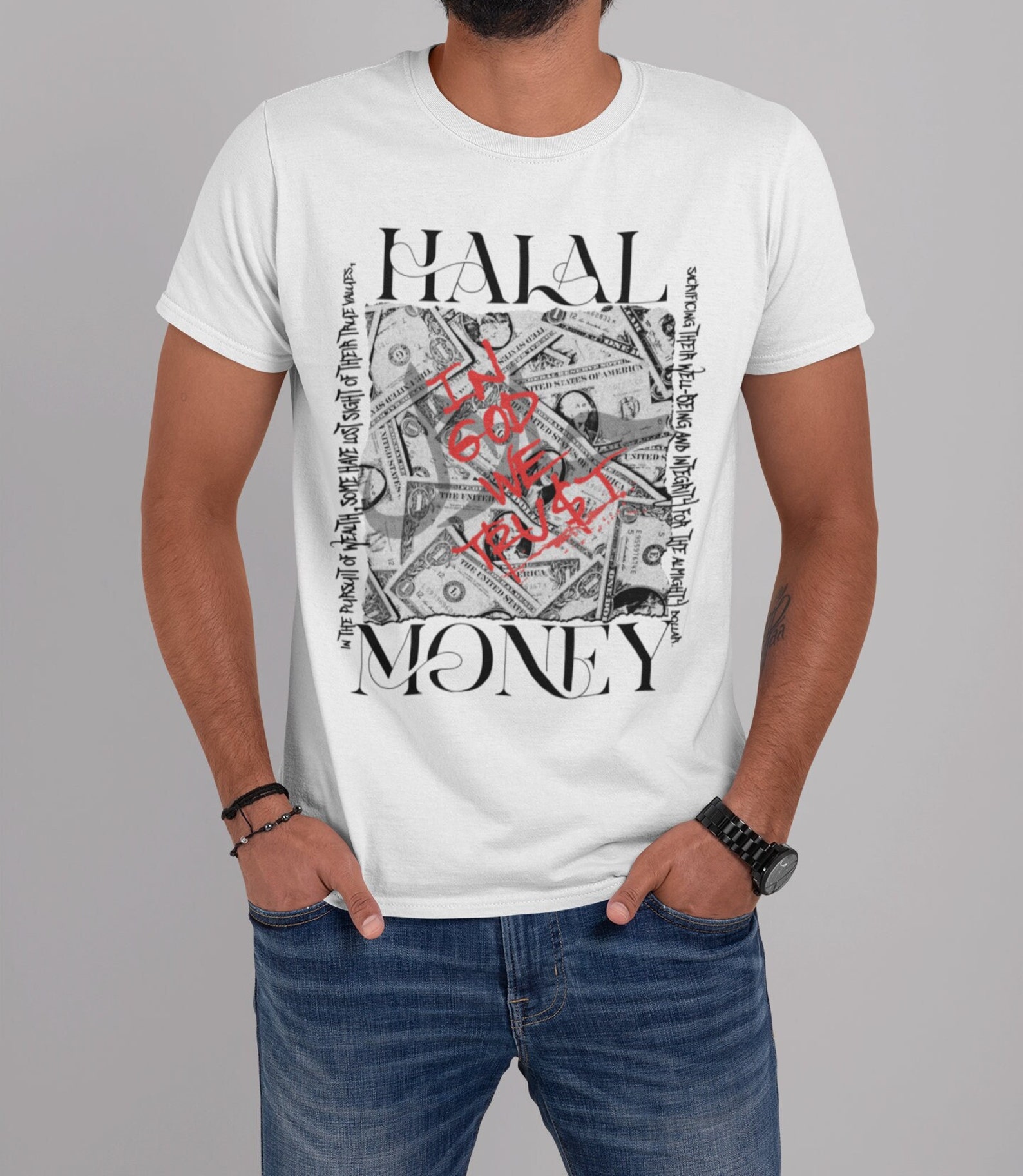 Halal Money Shirt - Halal Islamic Tee - Muslim Shirt Gift - Islamic ...