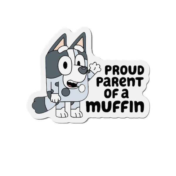 Muffin Bluey Car Decal - Etsy Ireland