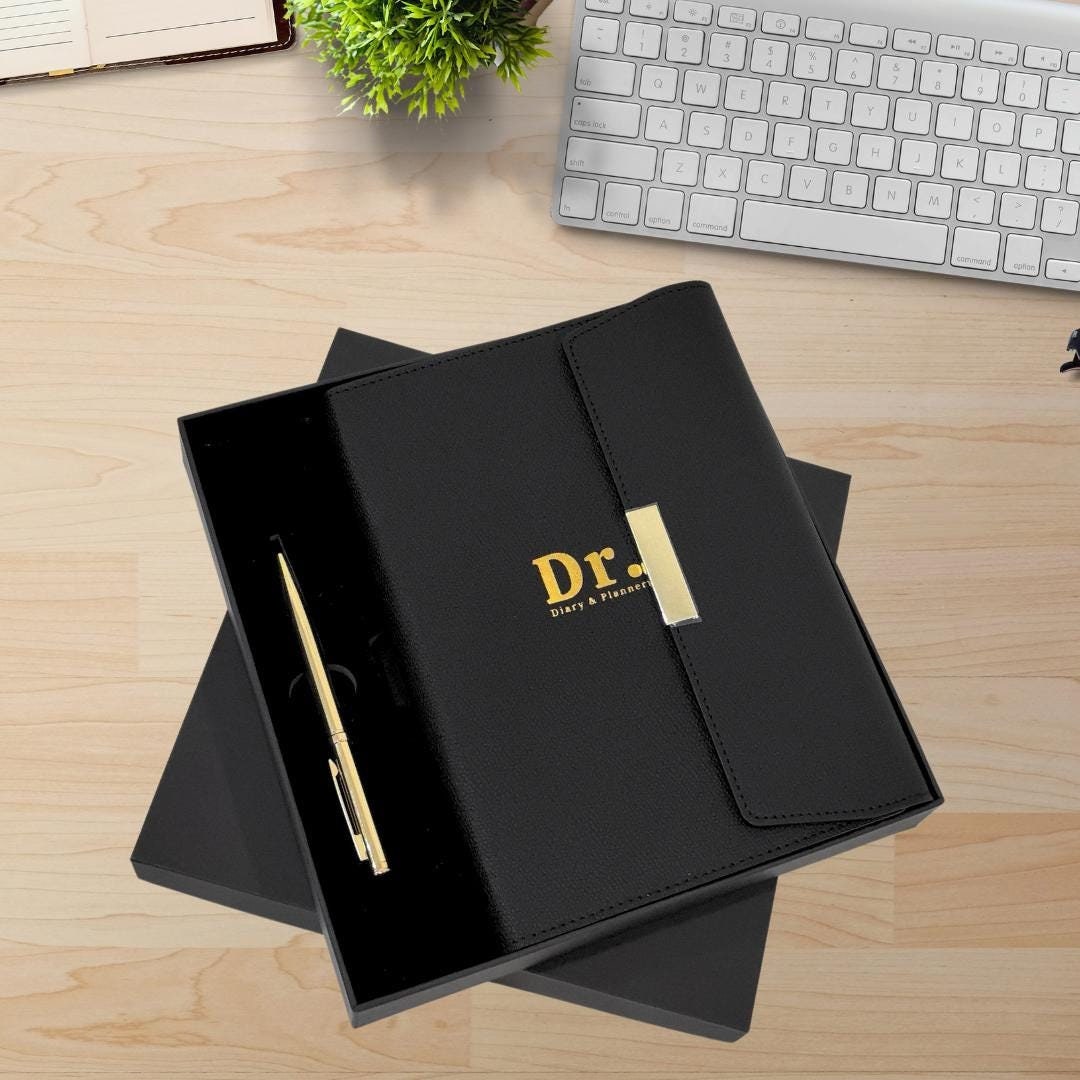 Black Doctor Diary Planner A5 Week to View 2025-2026 Academic Ringbound ...