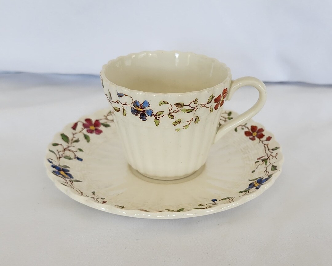 Vintage Spode Demitasse Cup and Saucer Copeland Spode Wicker Dale - Etsy