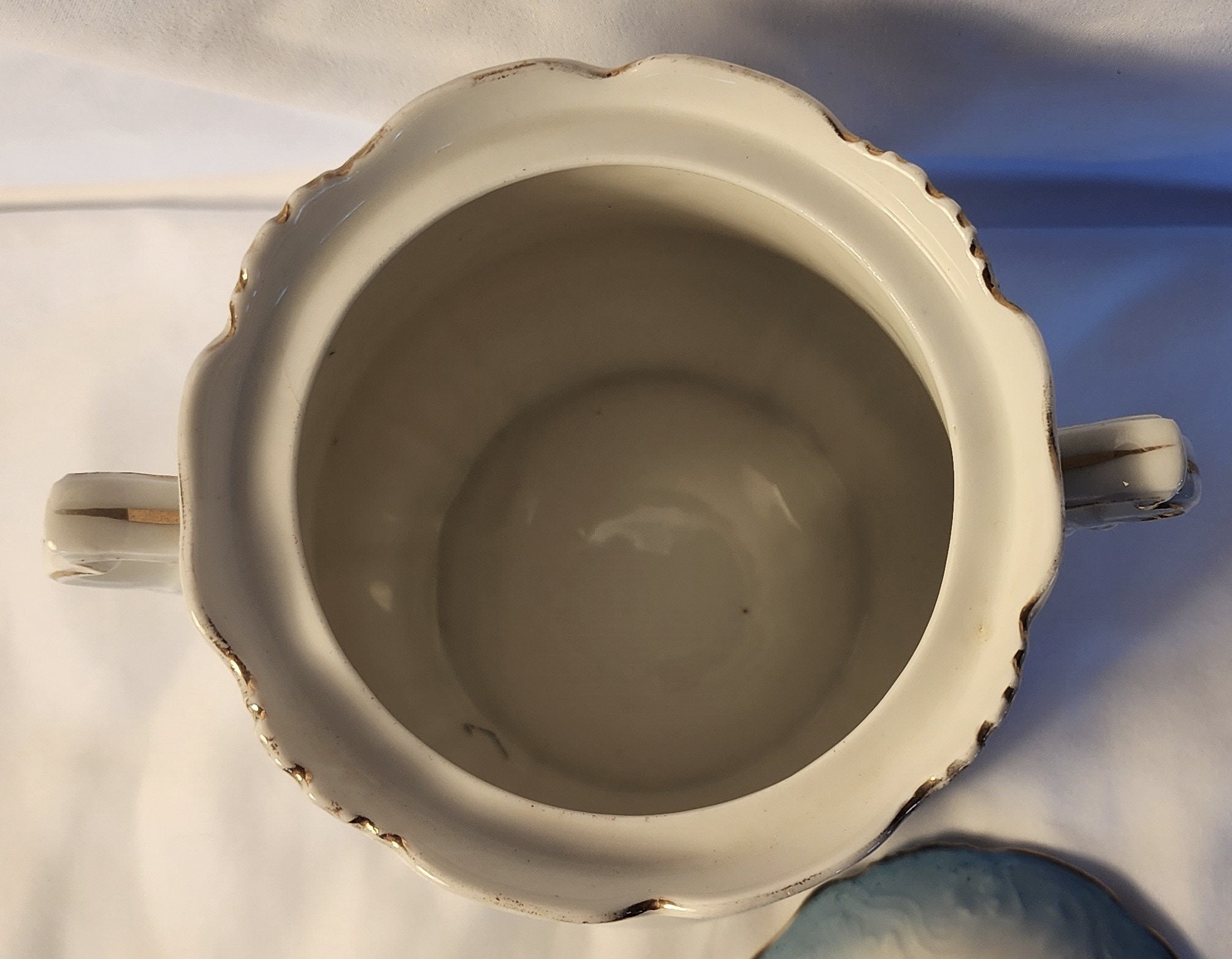 Porcelain Container With Lid Antique Hand Painted Floral - Etsy