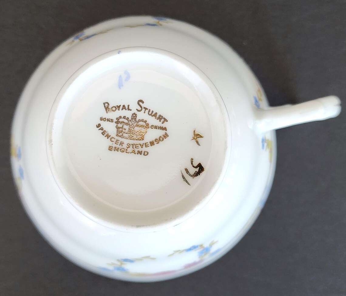 Royal Stuart Tea Cup and Saucer Floral Pattern Spencer Stevenson ...