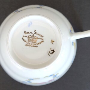 Royal Stuart Tea Cup and Saucer Floral Pattern Spencer Stevenson ...