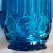 Vintage Pitcher LE Smith Glass Moon and Stars Pattern Blue Pitcher - Etsy