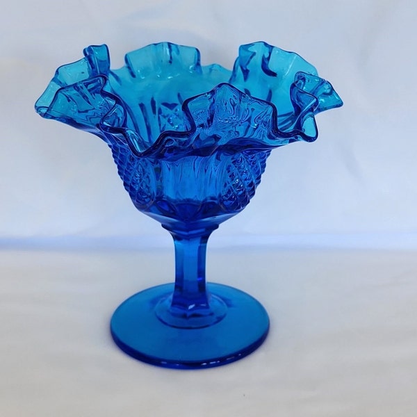 Blue Glass Compote - Etsy