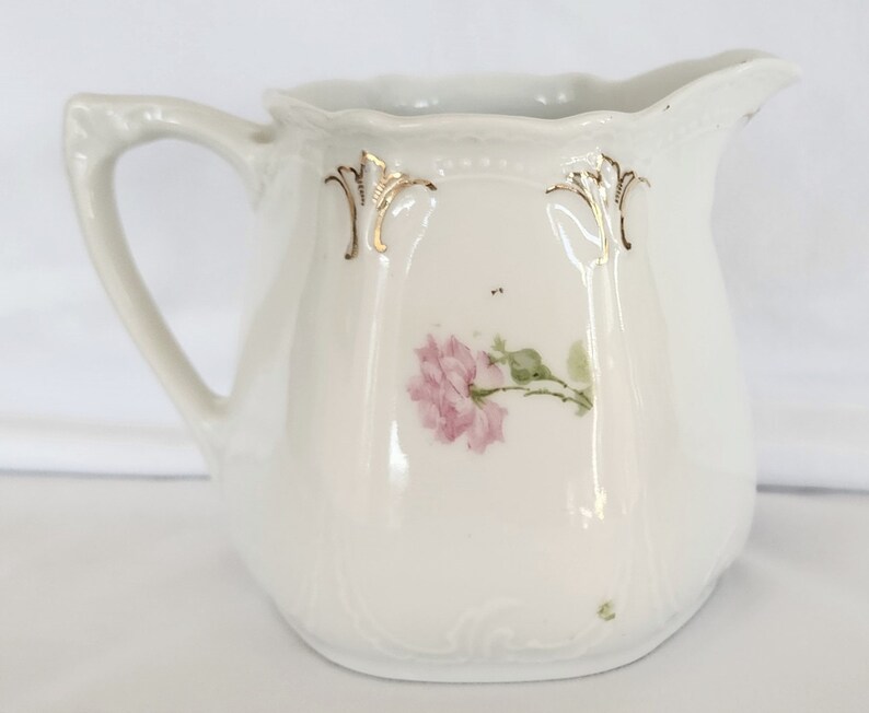 Hand Painted Porcelain Creamer Roses Germany - Etsy