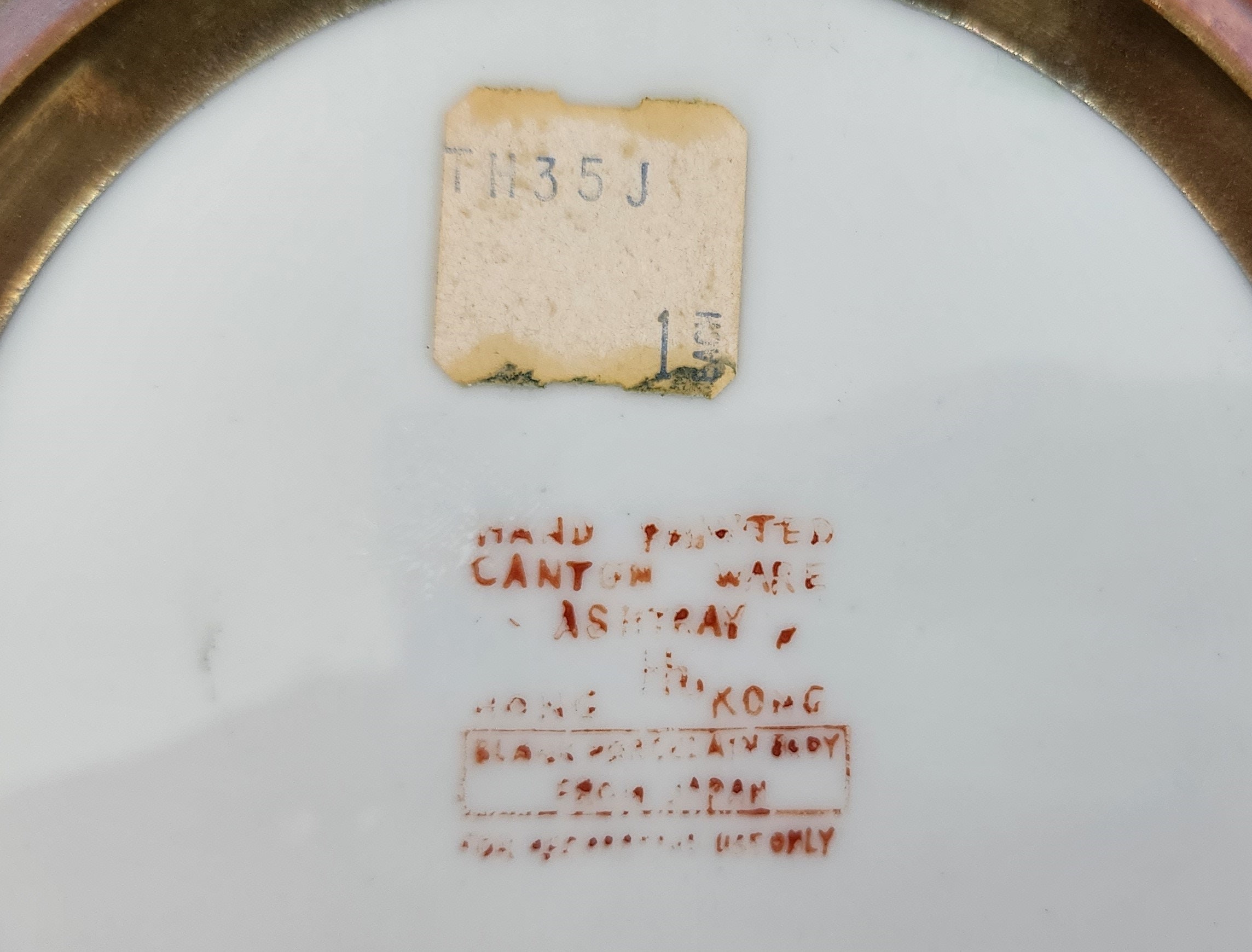 Vintage Canton Ware Hand Painted Brass Shell Dish Hong Kong - Etsy