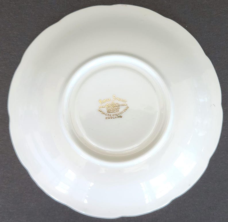 Royal Stuart Tea Cup and Saucer Floral Pattern Spencer Stevenson ...