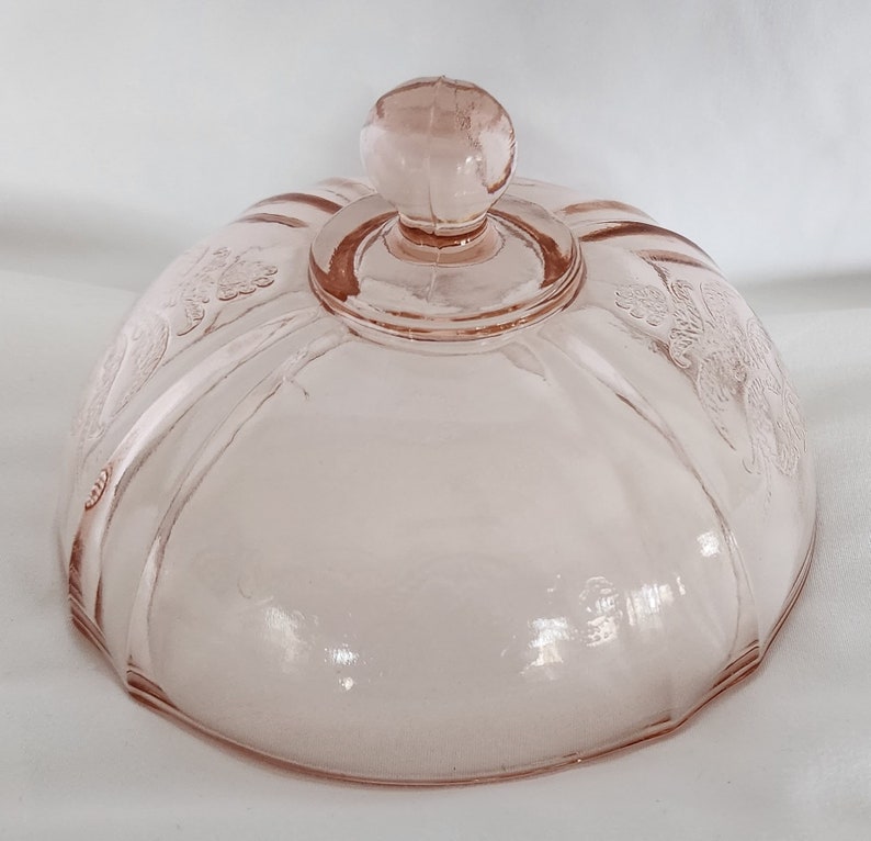 Vintage Indiana Glass Pink Depression Glass Butter Dish Recollection ...