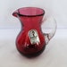 Glass Pitcher Pilgrim Cranberry Glass Small 3.75 Inch - Etsy