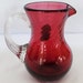 Glass Pitcher Pilgrim Cranberry Glass Small 3.75 Inch - Etsy