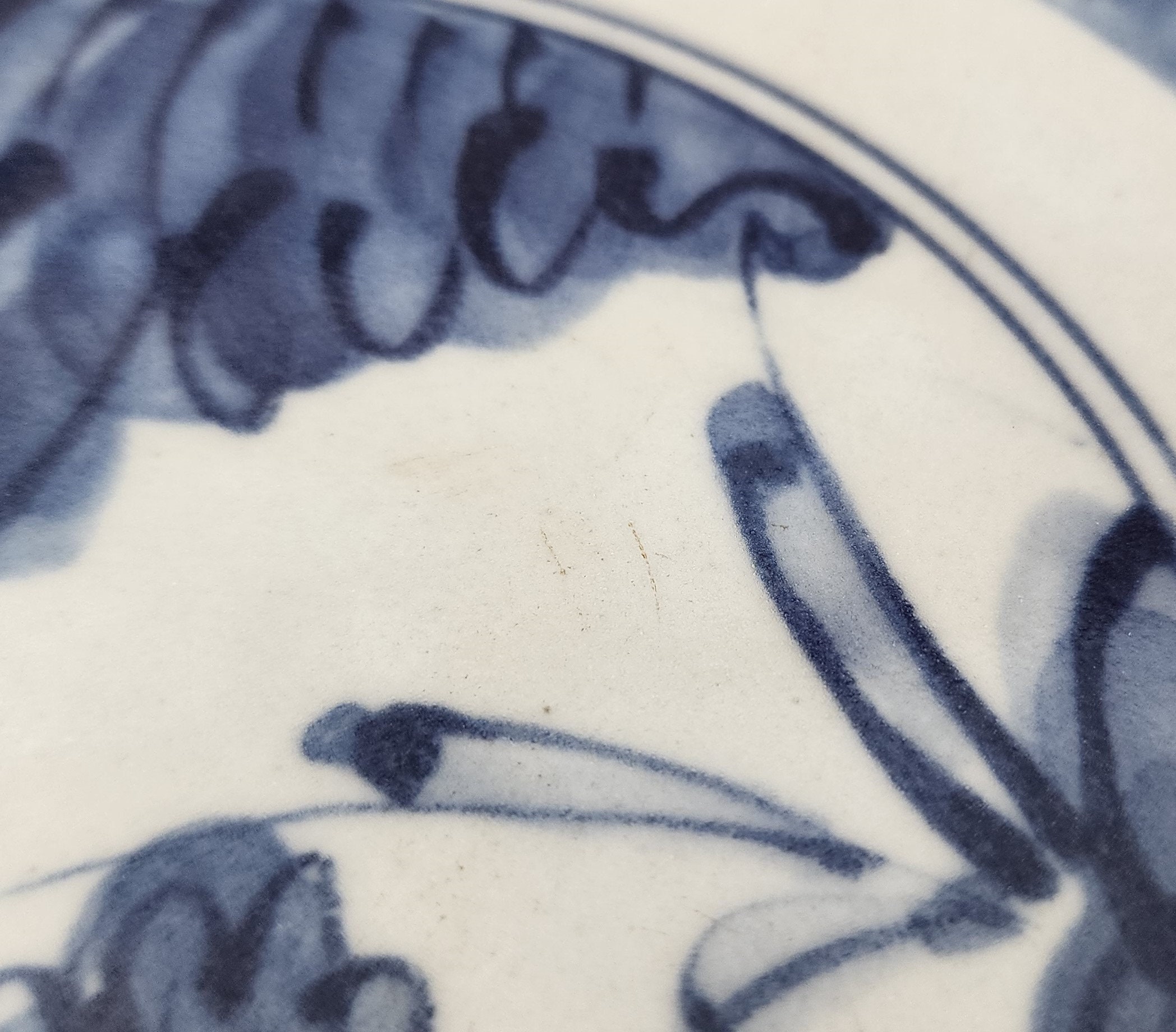 Hand Painted Blue Ceramic Plate 7.5 Inch - Etsy