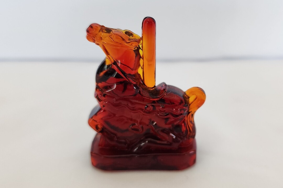 Boyd's Crystal Art Glass Candy the Carousel Horse Ruby Red - Etsy Canada