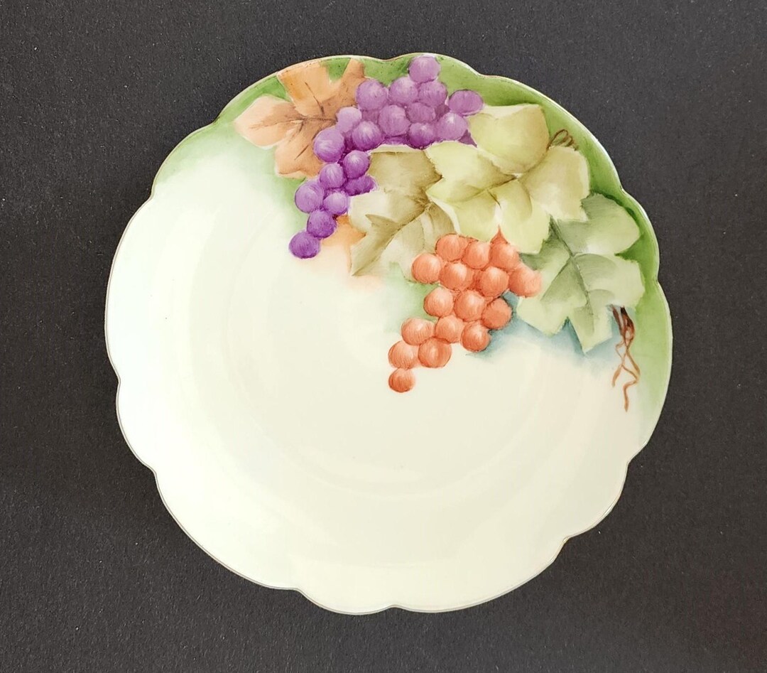 RC Bavaria Rosenthal Hand Painted Plate With Grapes 6 Inches - Etsy