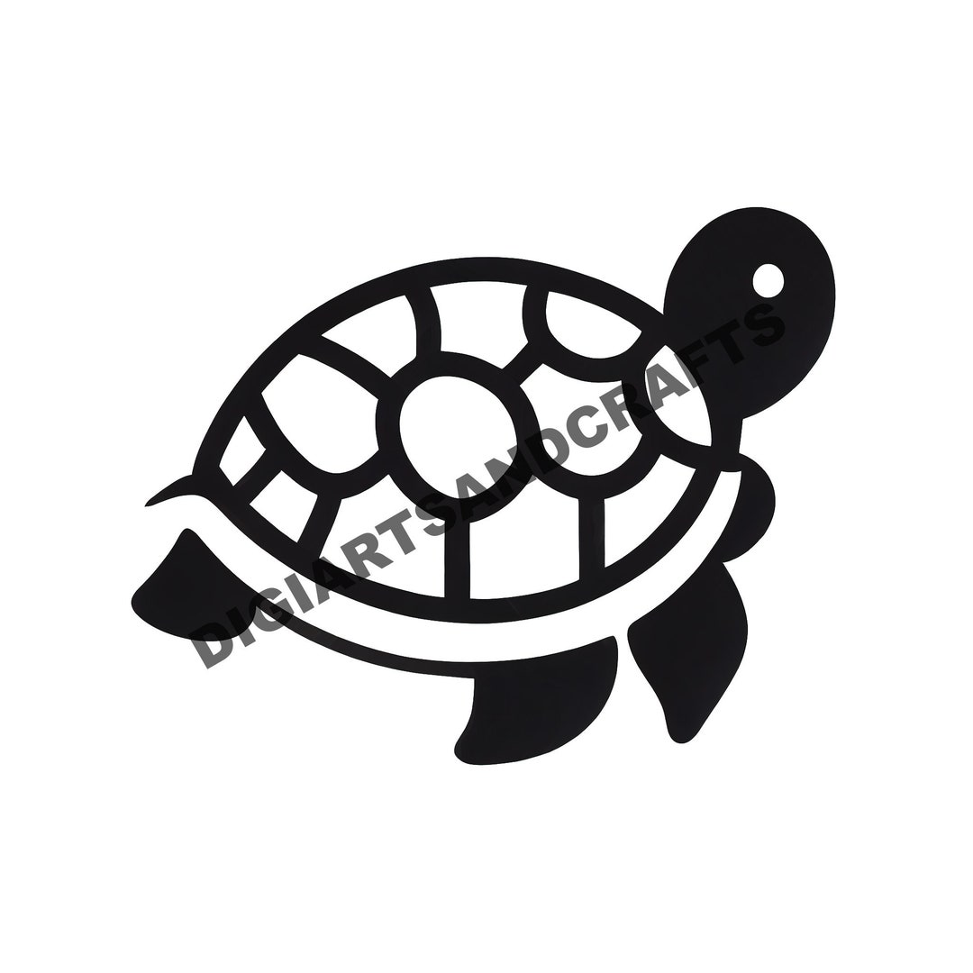 Adorable Turtle Silhouette SVG Cricut Digital Download - Etsy