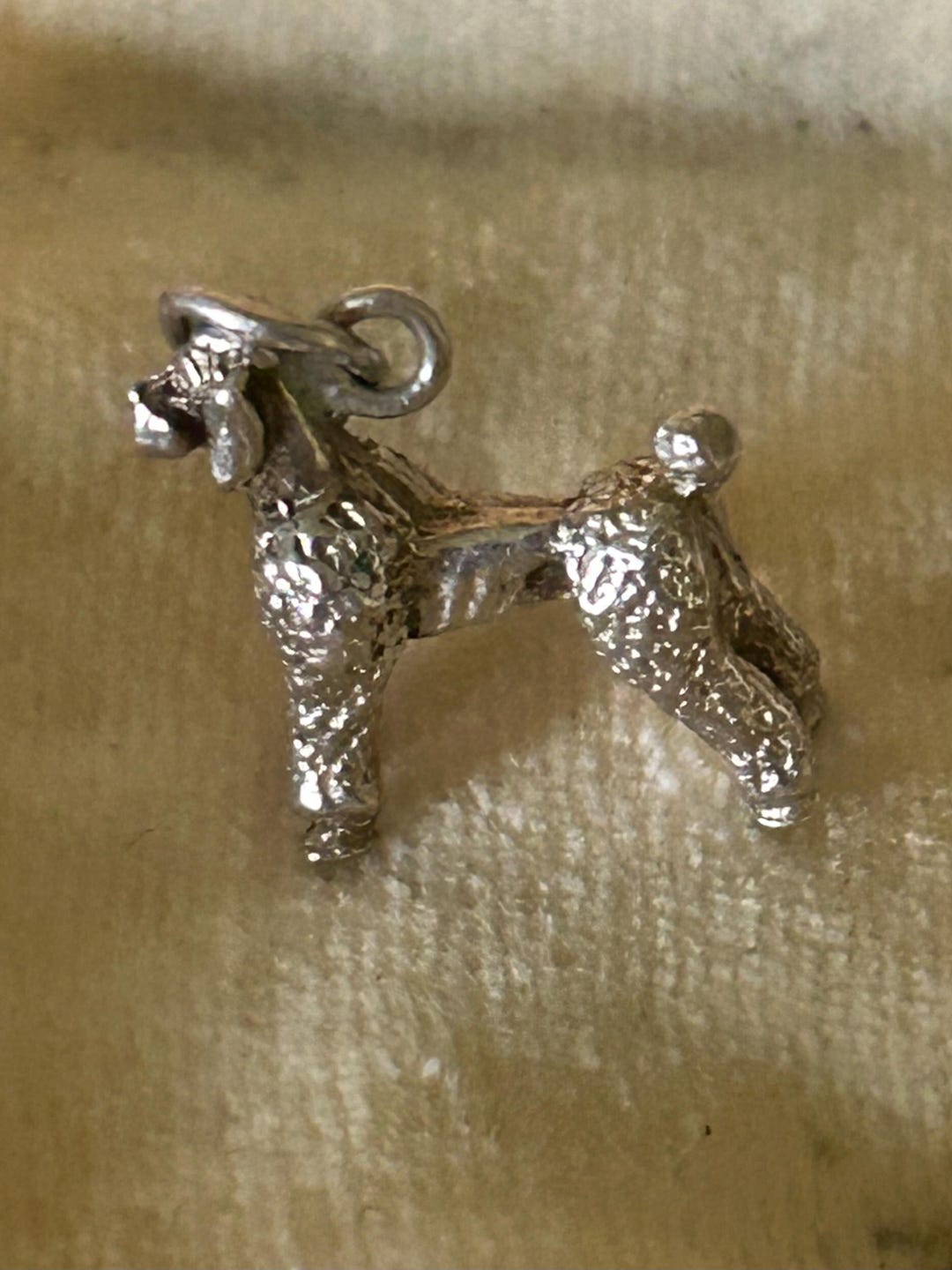 Vintage Sterling Silver Poodle Dog Charm for Bracelet/necklace - 925 ...