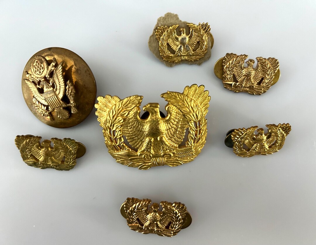 Vintage USA Army Warrant Officer's Collar and 7 Similar Items, Insignia ...