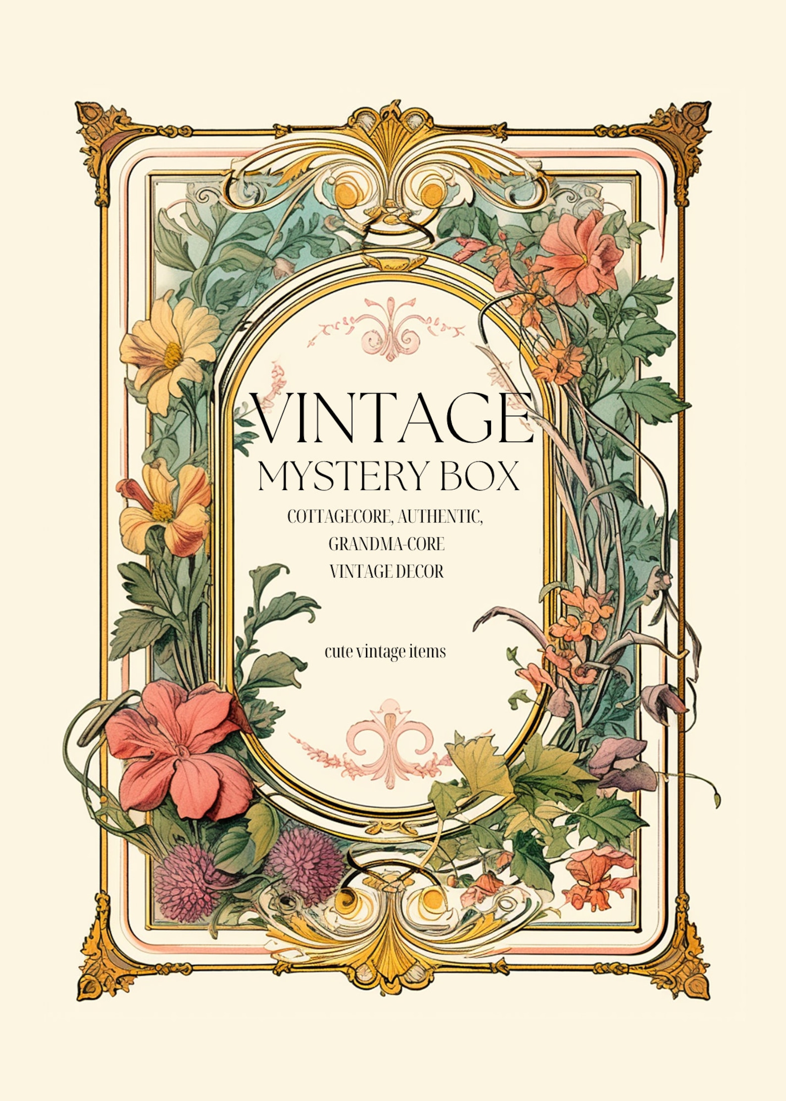 Vintage Mystery Box, Authentic Vintage Decor, Cottagecore, Estate Sale ...
