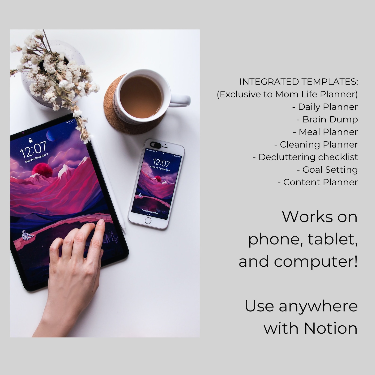 Notion Template Personal Planner Notion Dashboard, All in One Notion ...