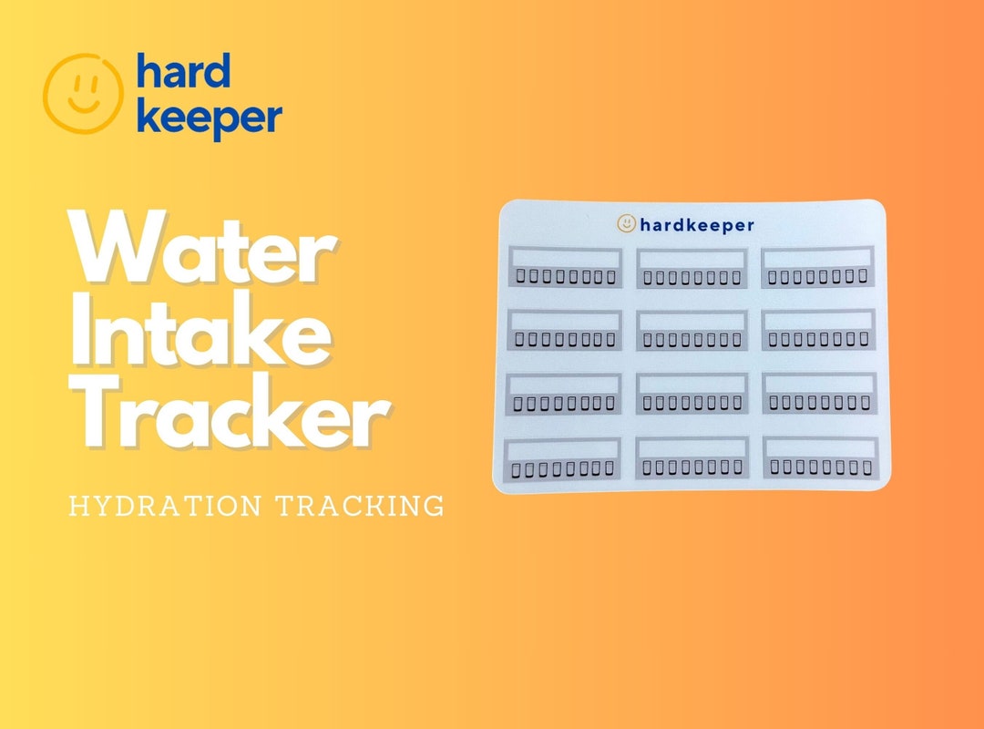 Water Intake Tracker Sticker Hydration Tracking Sticker for Planning ...