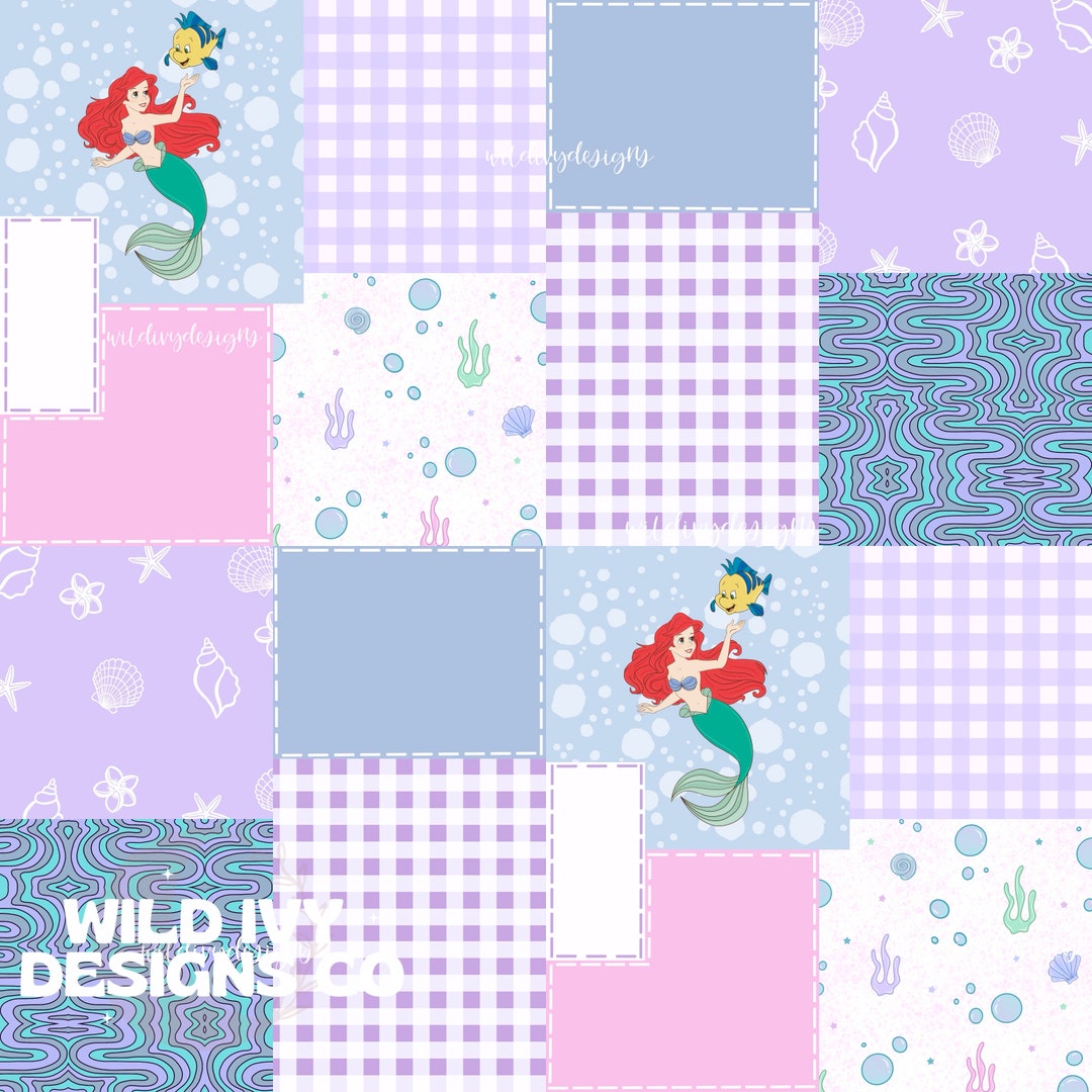 Princess Seamless Design, Mermaid, Ocean Princess, Magical, Princess ...